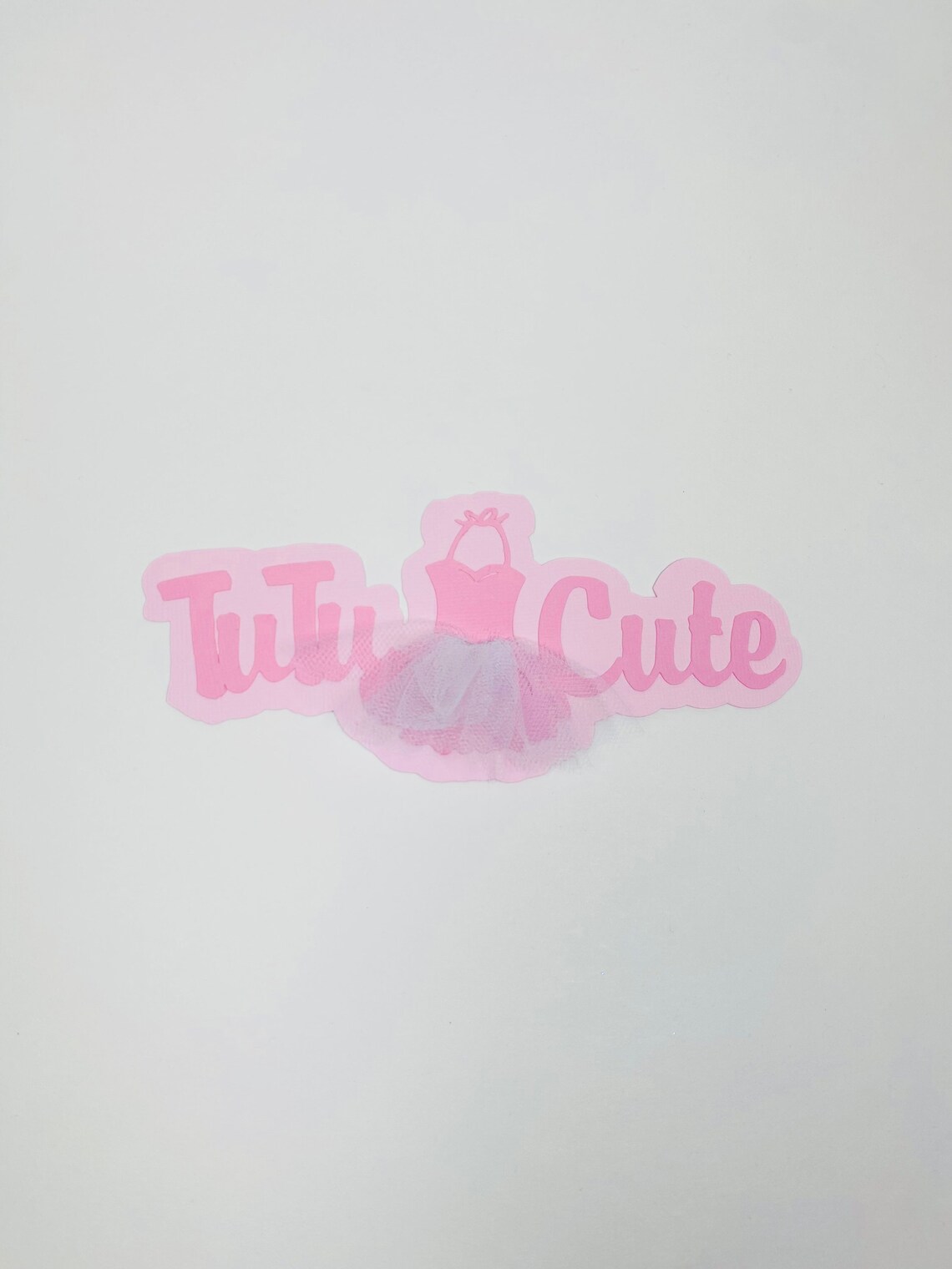 Tutu Cute Scrapbook Title, Dance Die Cut, Ballet Title Piece, Dance ...