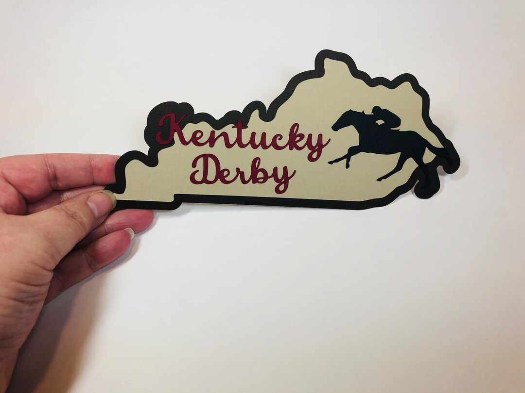 Kentucky Derby Title, Horse Scrapbook Title, Premade Paper Piecing for ...
