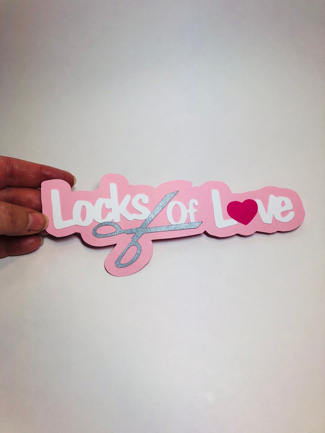 Locks of Love Scrapbook Title, Kid Paper Piecing,haircut Title Piece ...