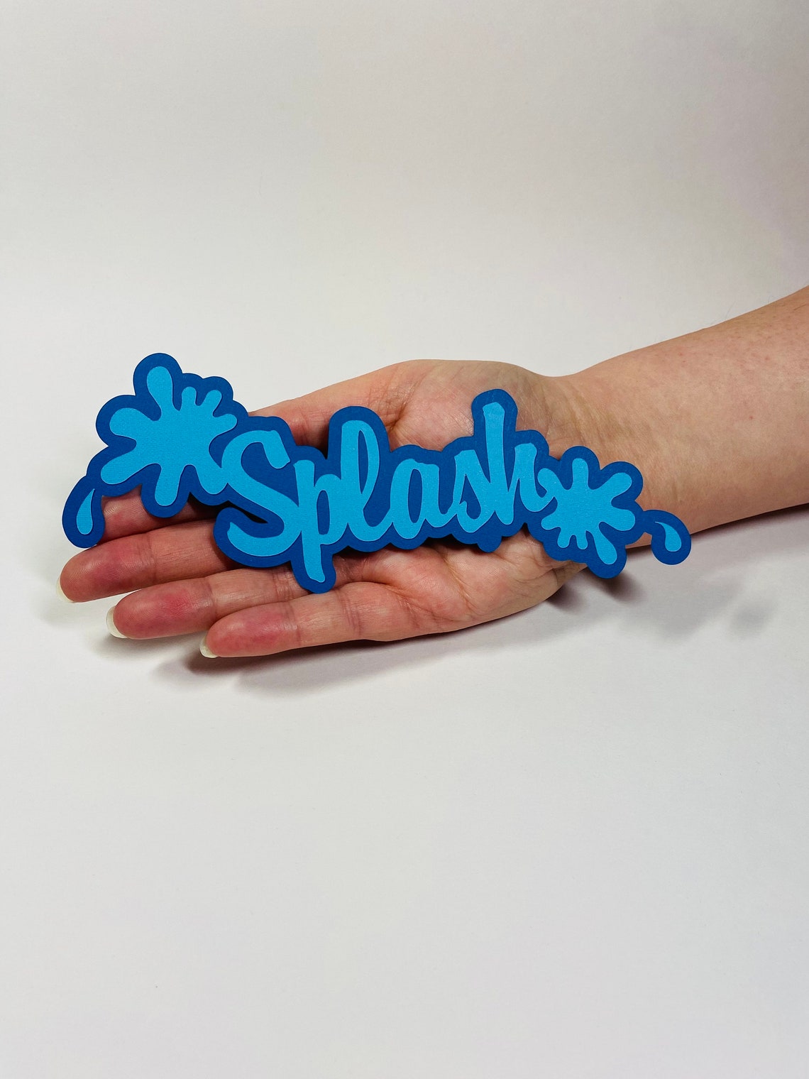 Splash Scrapbook Title, Pool Paper Piecing, Swimming Title Piece, Lake ...