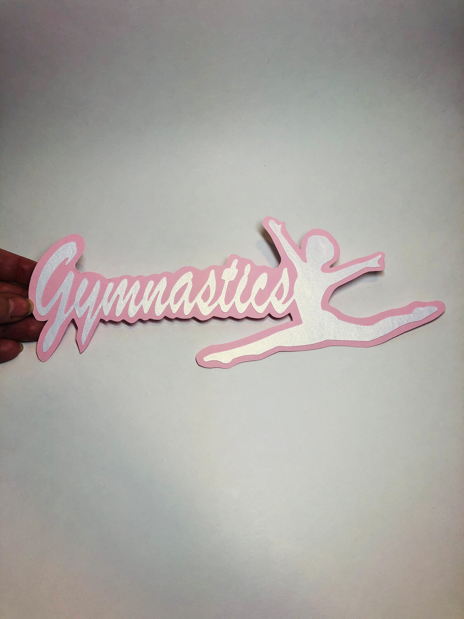 Gymnastics Scrapbook Title, Girl Diecut, Team Diecut, Tumbling ...