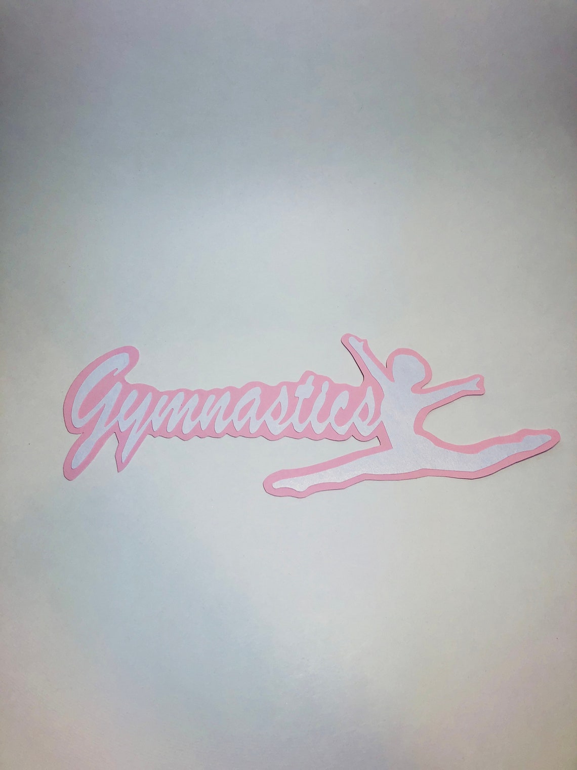 Gymnastics Scrapbook Title, Girl Diecut, Team Diecut, Tumbling ...