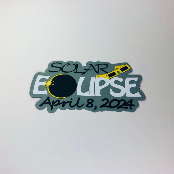 Total Solar Eclipse 2024 Scrapbook Title - Etsy
