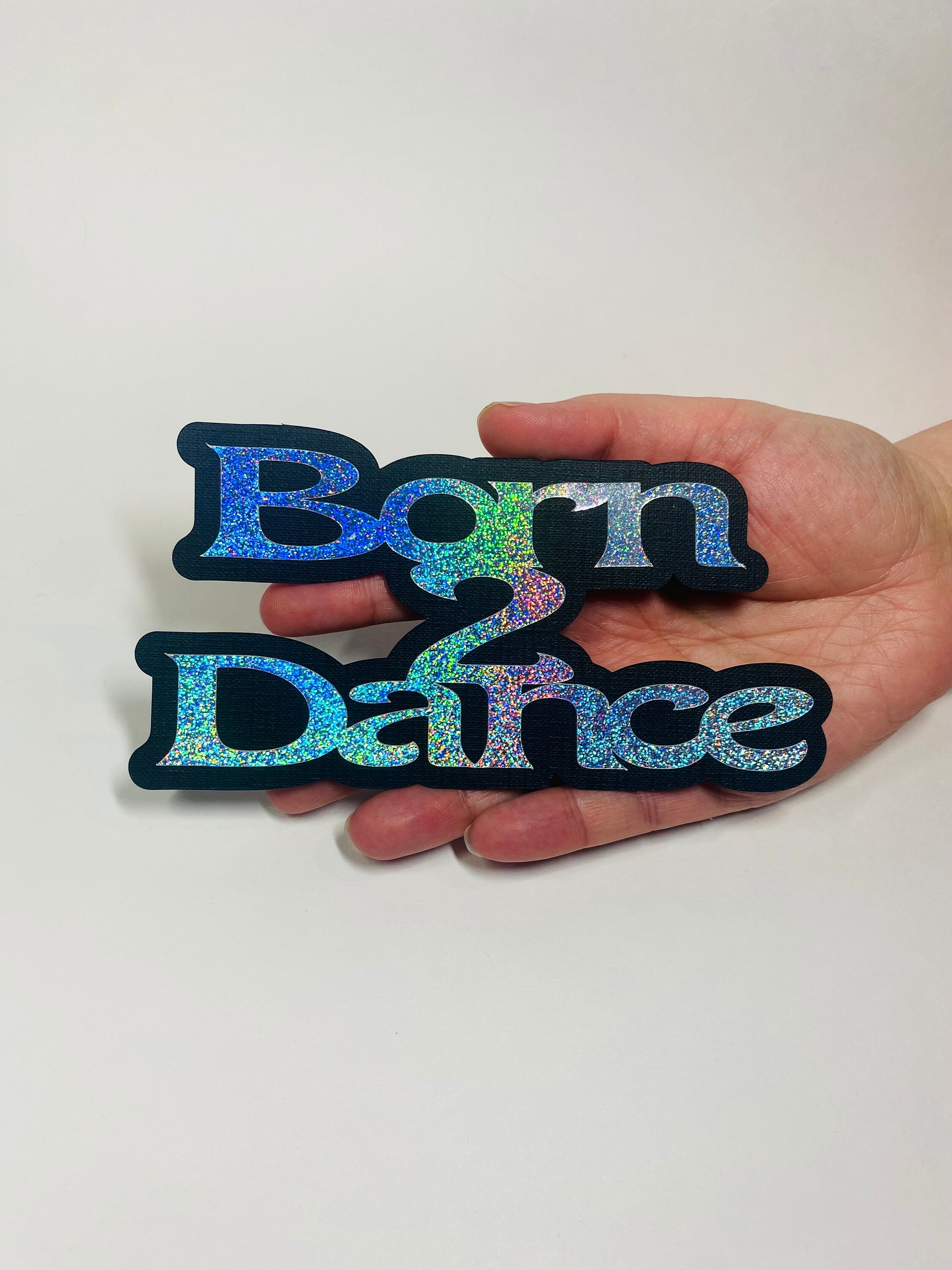 Born 2 Dance Scrapbook Title, Prom Die Cut, Dancer Paper Piecing, Dance ...