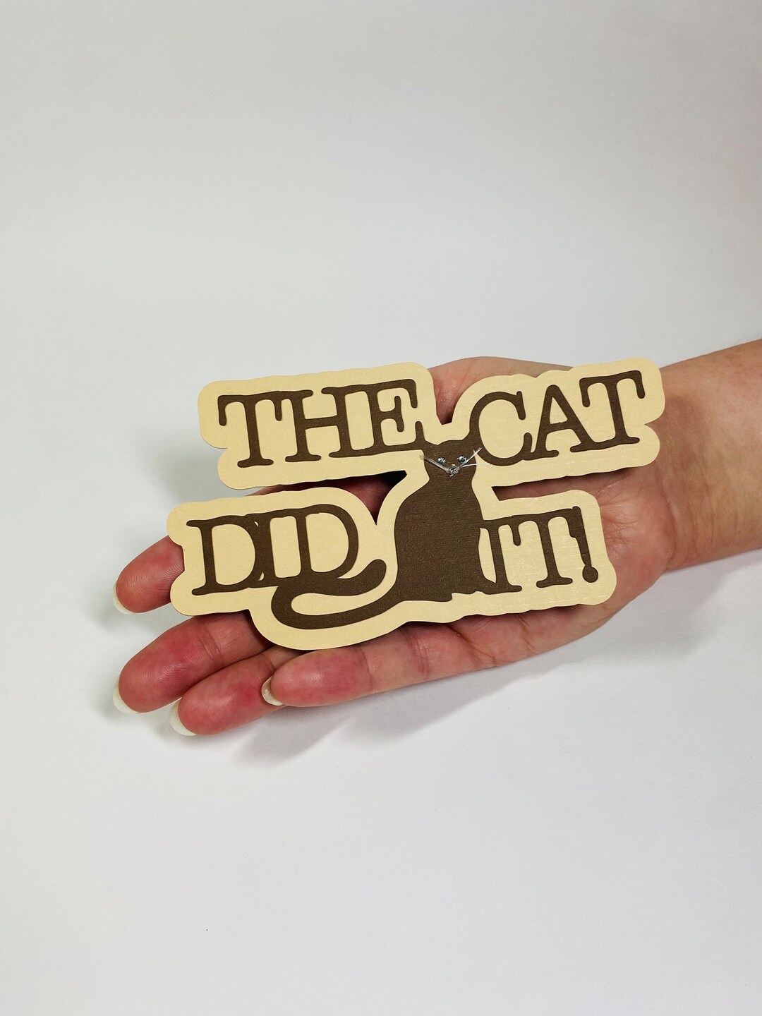 The Cat Did It Scrapbook Title, Cat Paper Piecing, Pet Title Piece ...