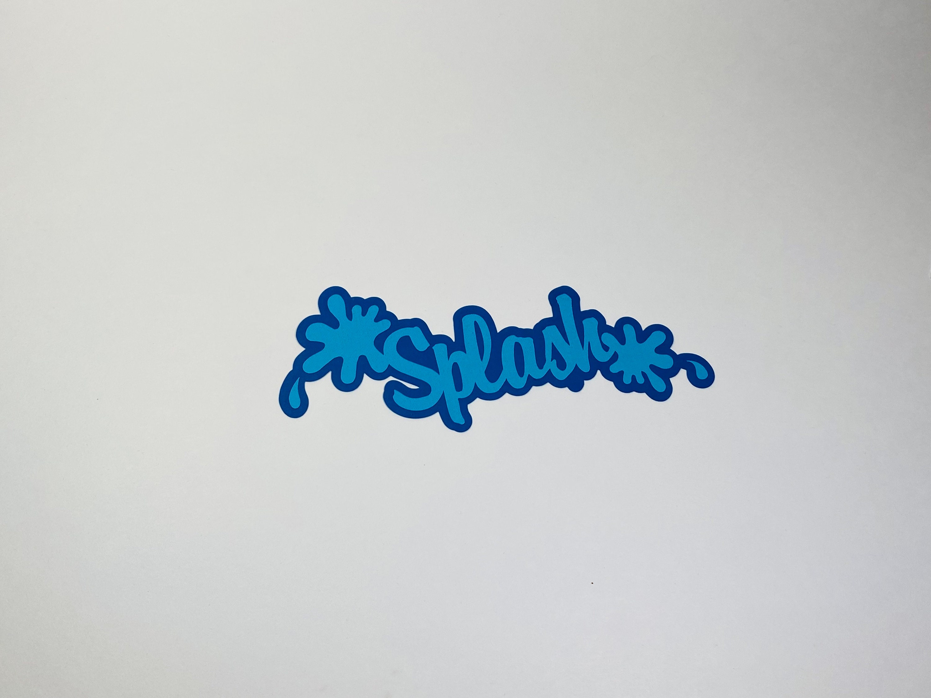 Splash Scrapbook Title, Pool Paper Piecing, Swimming Title Piece, Lake ...