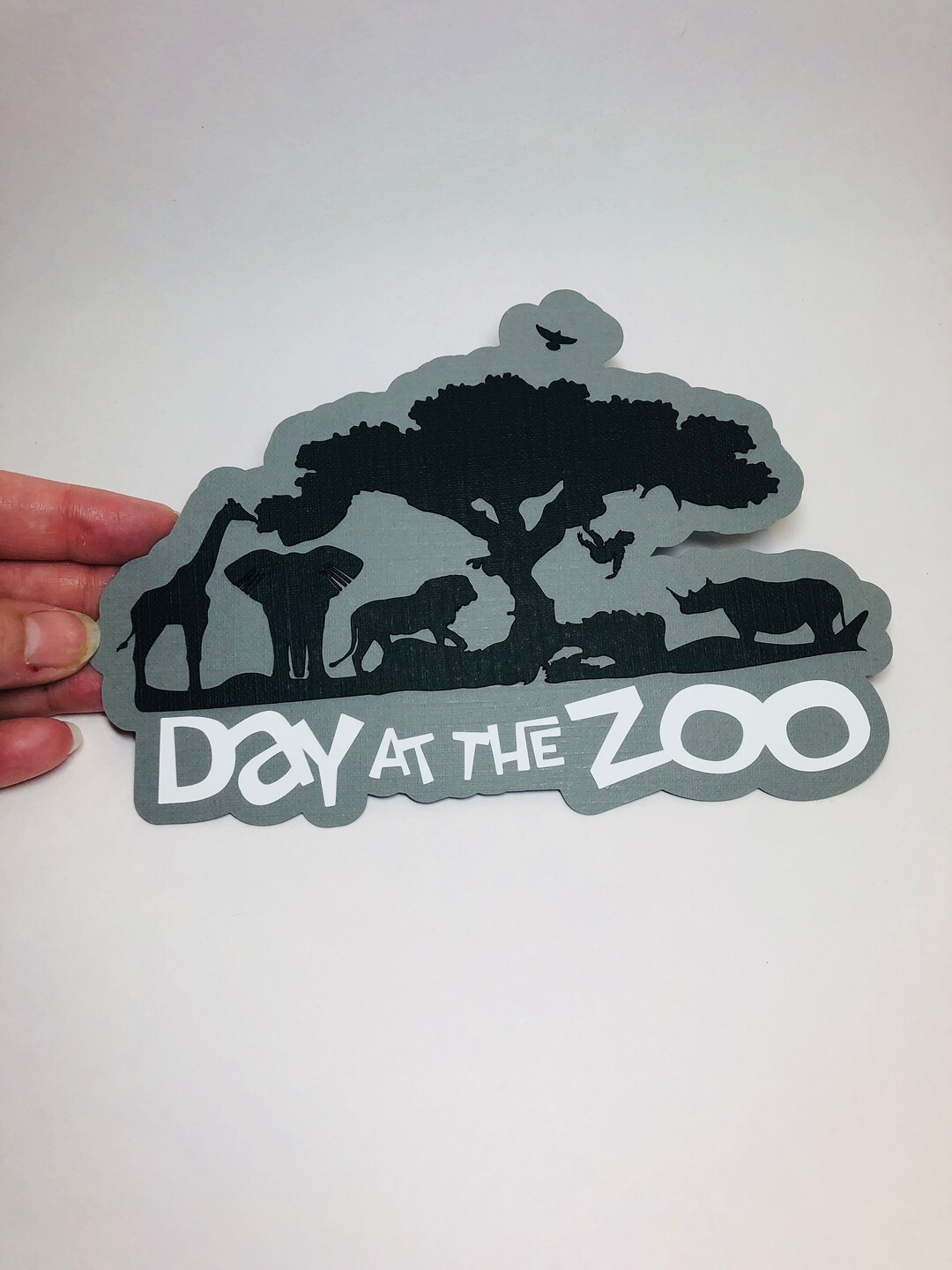 Day at the Zoo Title Piece, Zoo Animal Diecut, Kid Title, Summer ...