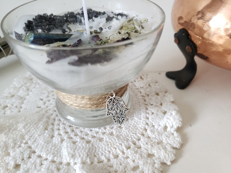 Magic and Harmony Ritual Candle Based on Rainbow Titanium Quartz and ...