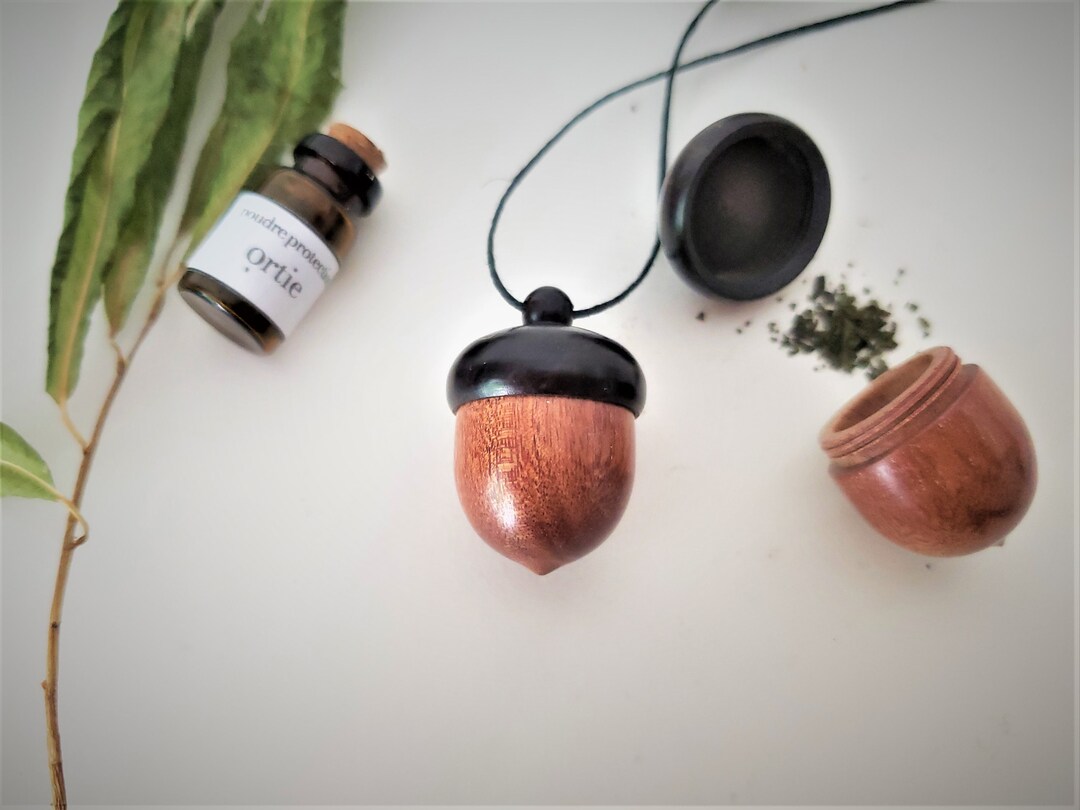 Magic Acorn Necklace Blessed Salt Holder and Practical Protection Pill ...