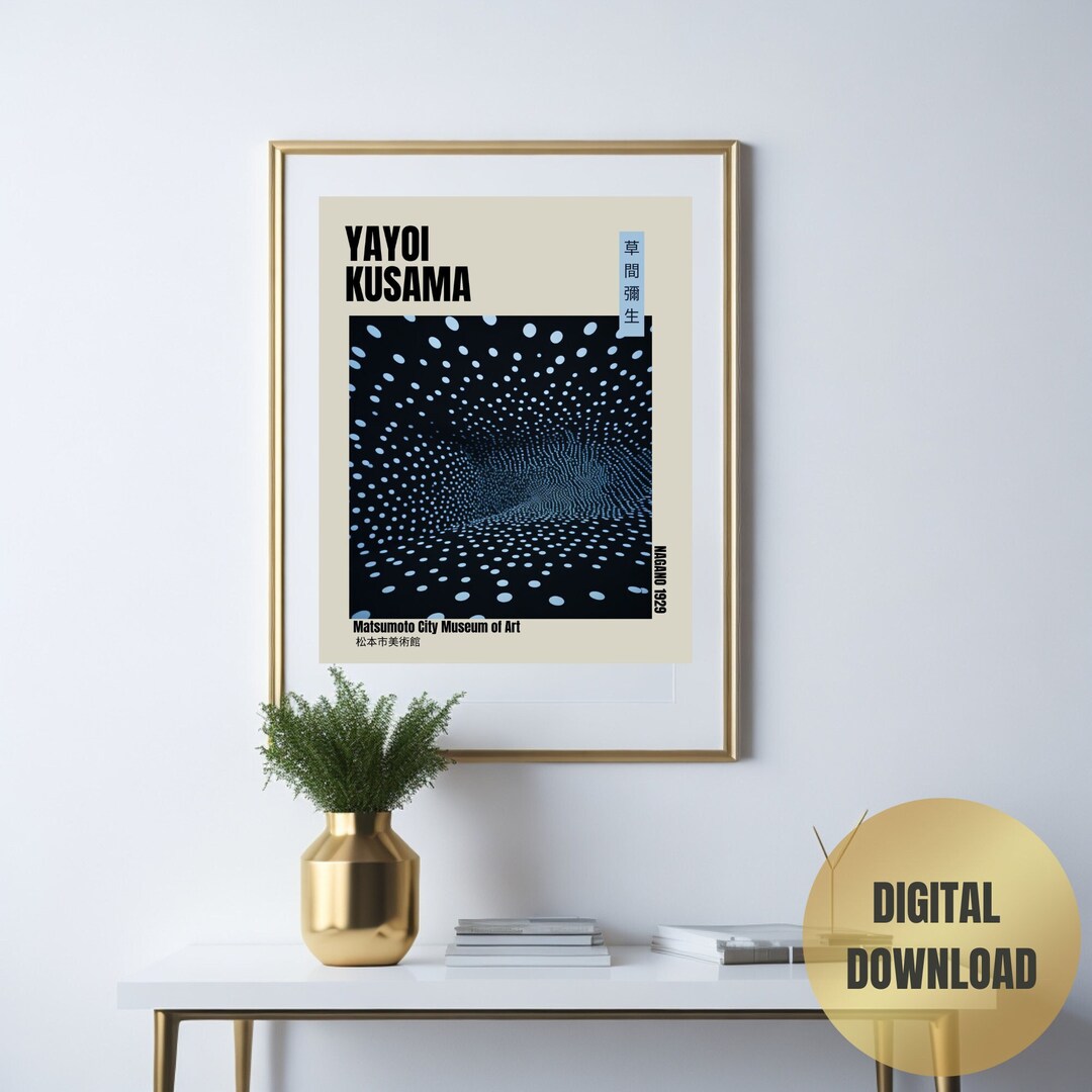 Yayoi Kusama Poster Yayoi Kusama Print Digital Download and - Etsy ...