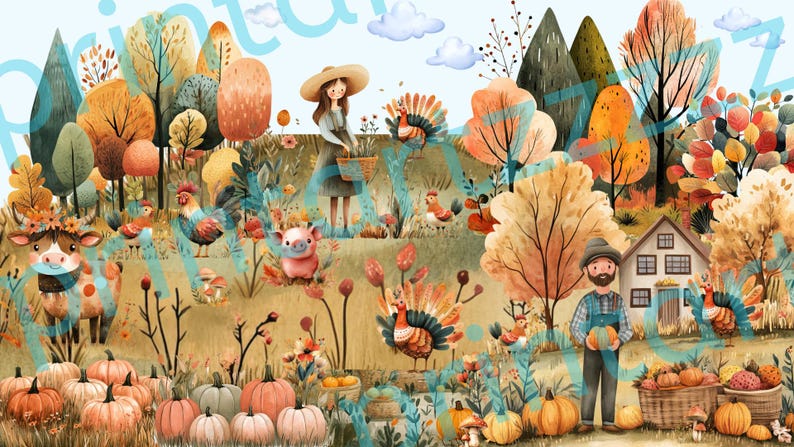 Zoom Background Fall Virtual Theme Thanksgiving Background Outdoor Fall ...