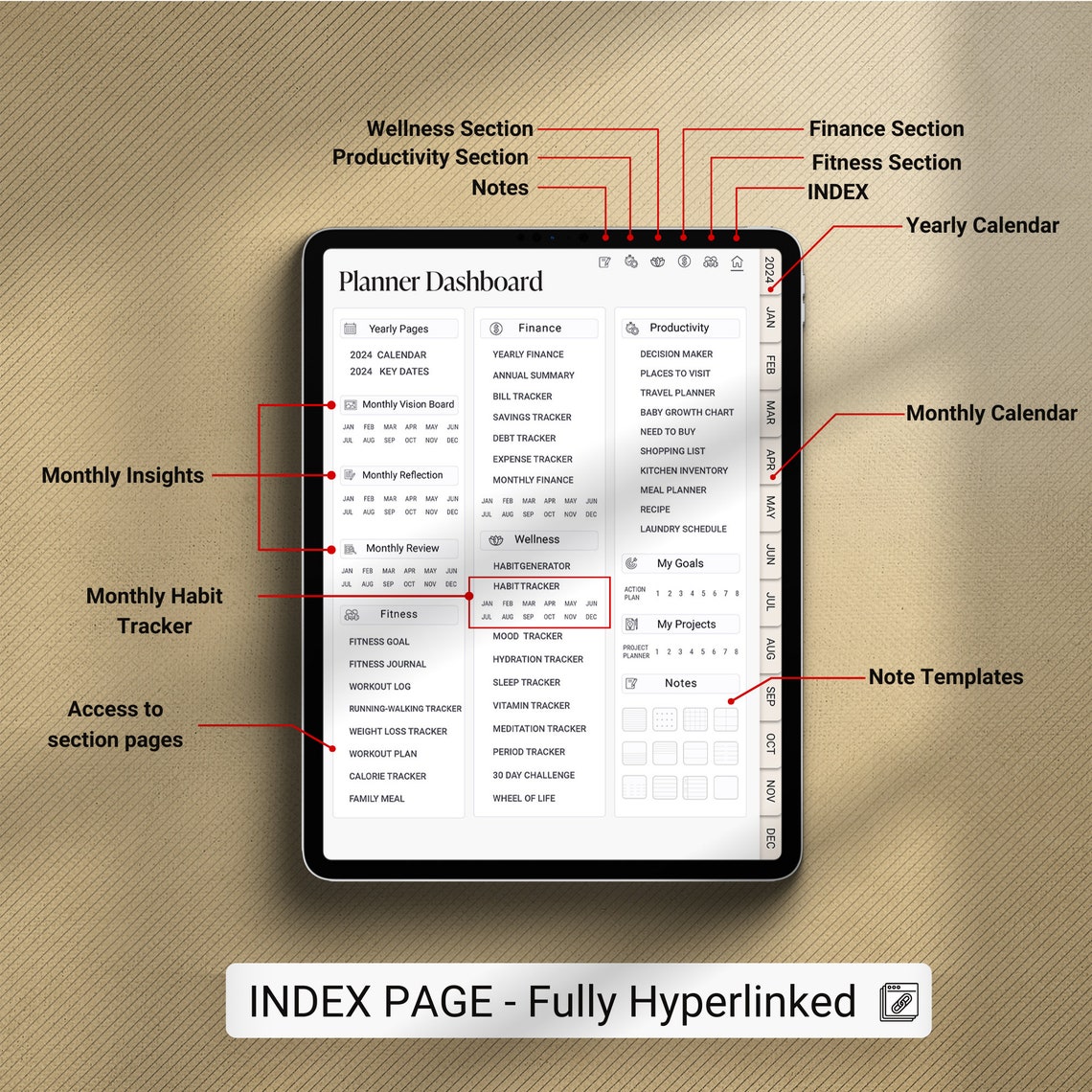 Digital Planner 2024 Black Girl, Daily, Weekly and Monthly Planner for ...