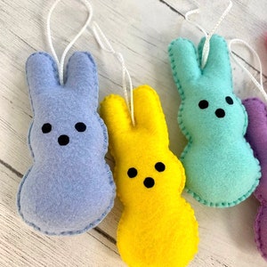 Easter Felt Peeps Ornaments/ Tiered Tray Decor/ Home Decor - Etsy