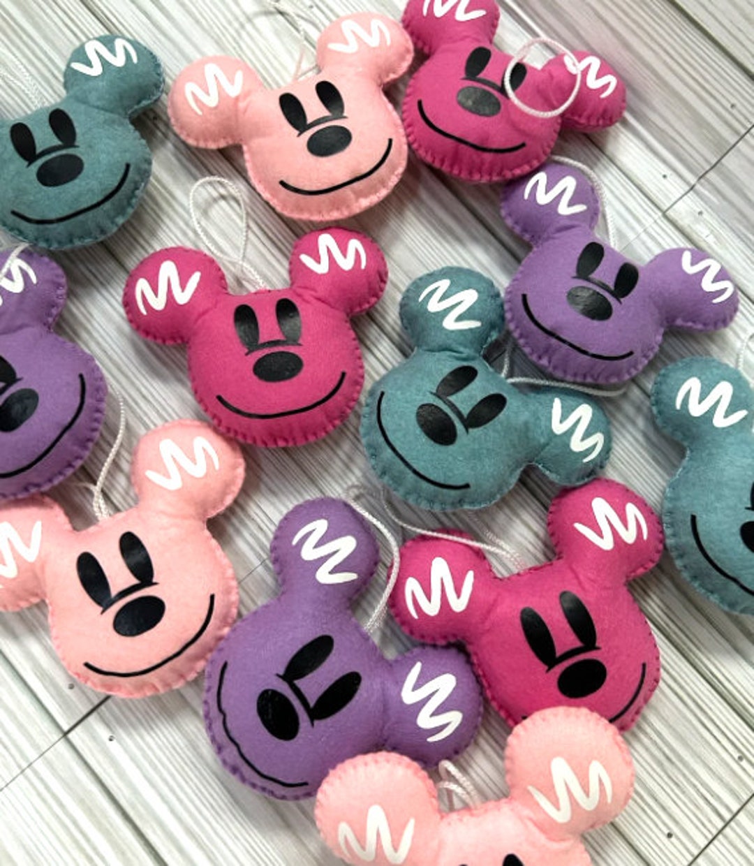 Mickey Mouse/ Felt Christmas Ornaments/ Home Decor - Etsy