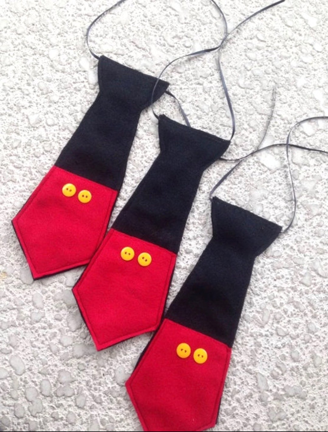 Mickey Mouse Felt Ties/ Party Supplies/ Party Favor - Etsy