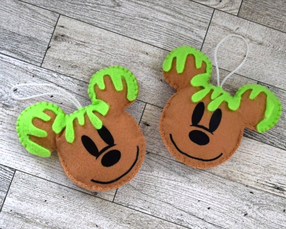 Mickey Mouse/ Felt Christmas Ornaments/ Home Decor - Etsy