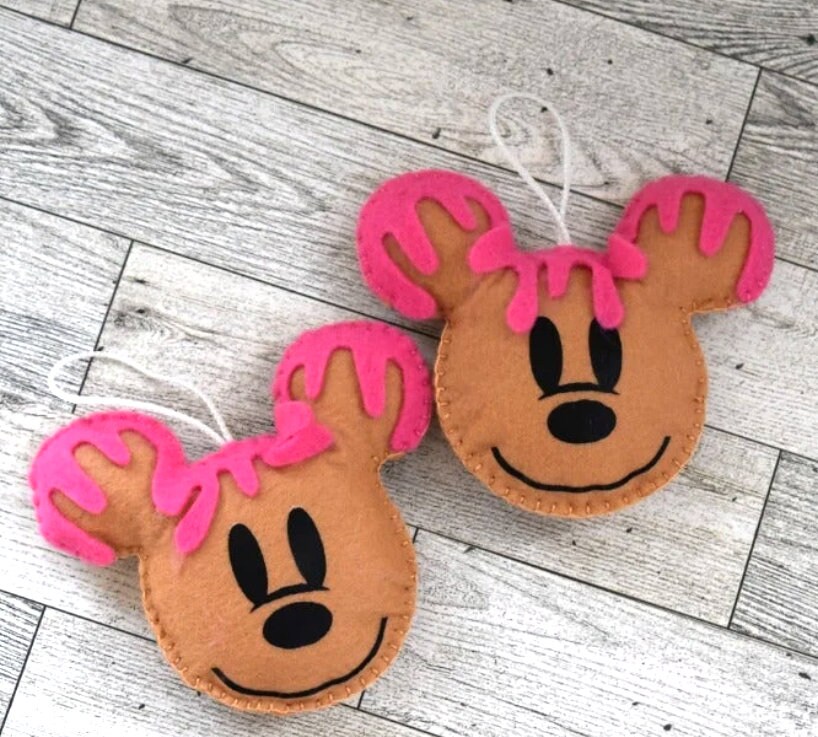Mickey Mouse/ Felt Christmas Ornaments/ Home Decor - Etsy