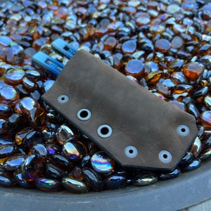 Custom Balisong /butterfly/ Pocket Knife Sheath Soft Brown - Etsy