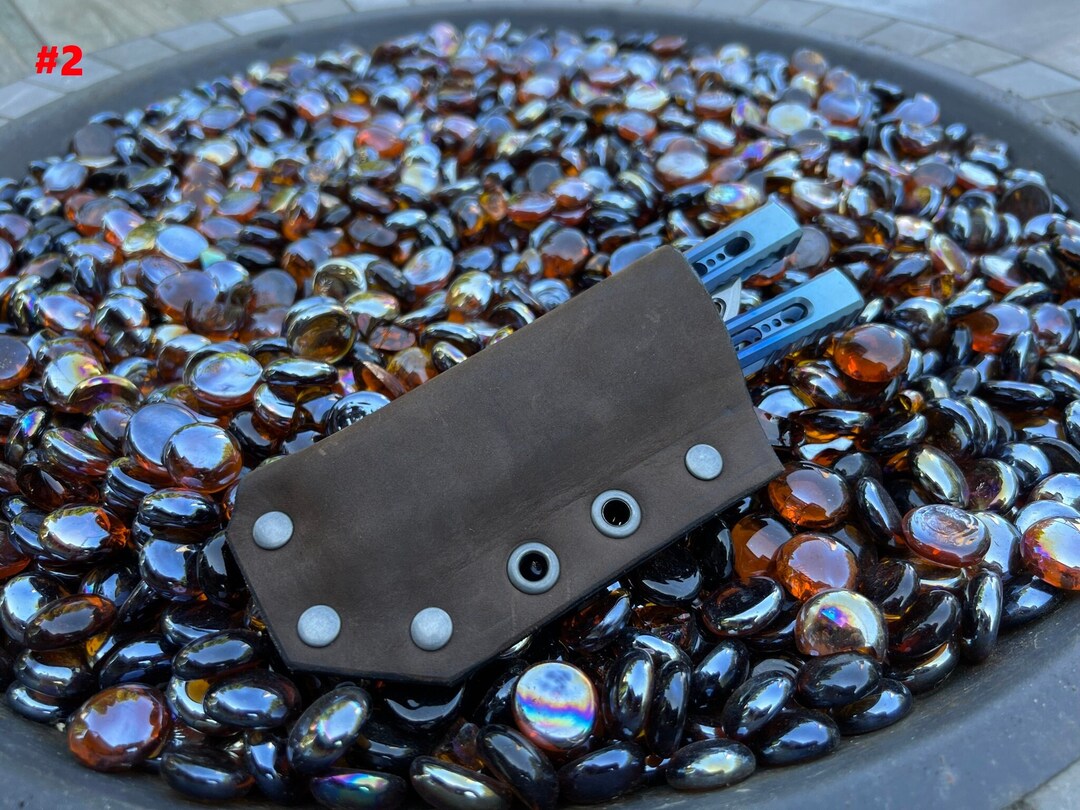 Custom Balisong /butterfly/ Pocket Knife Sheath Soft Brown - Etsy