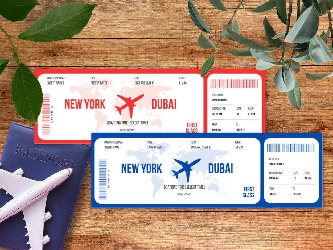 Editable Boarding Pass Template, Canva Boarding Pass, Customizable ...