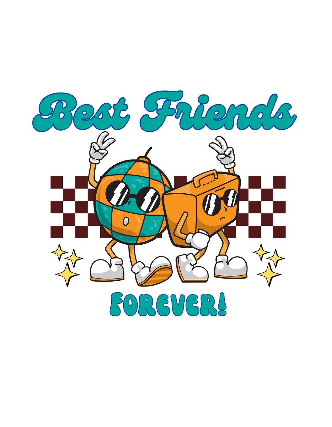 Best Friends Forever Digital Print - Etsy