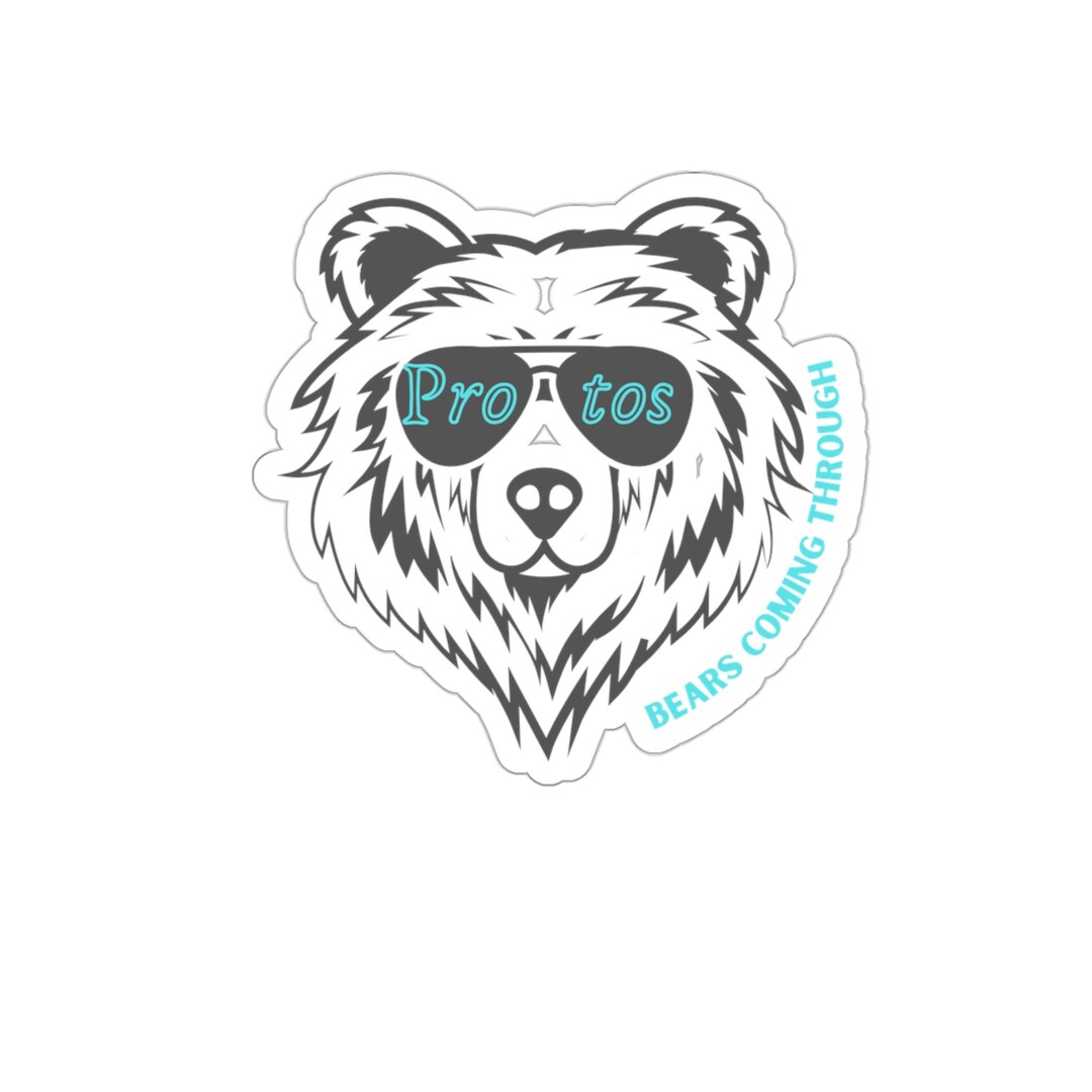 Protos Bears Coming Through Stickers - Etsy