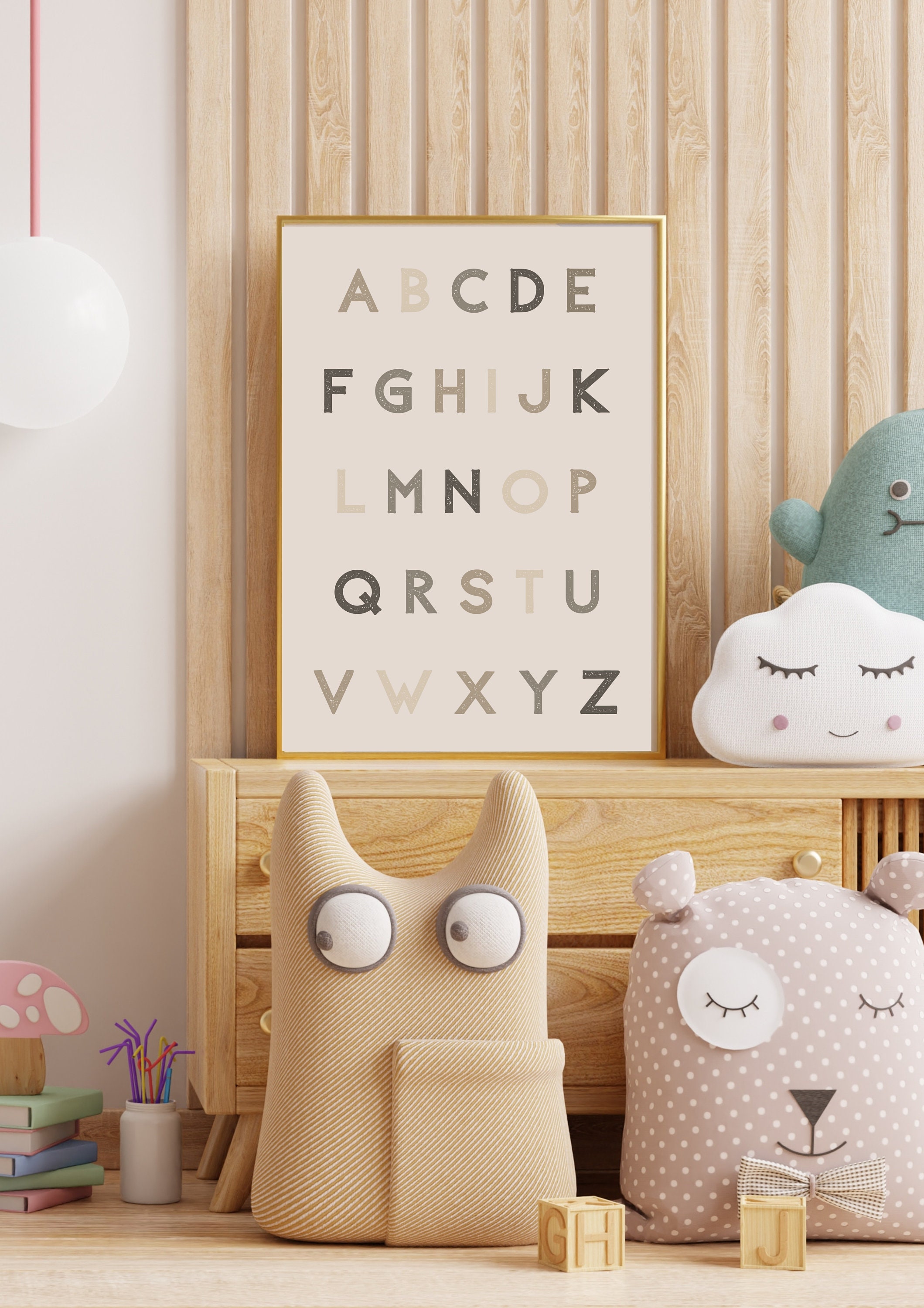 Alphabet Poster Numbers Poster 1-20 Set of 2 Prints ABC - Etsy