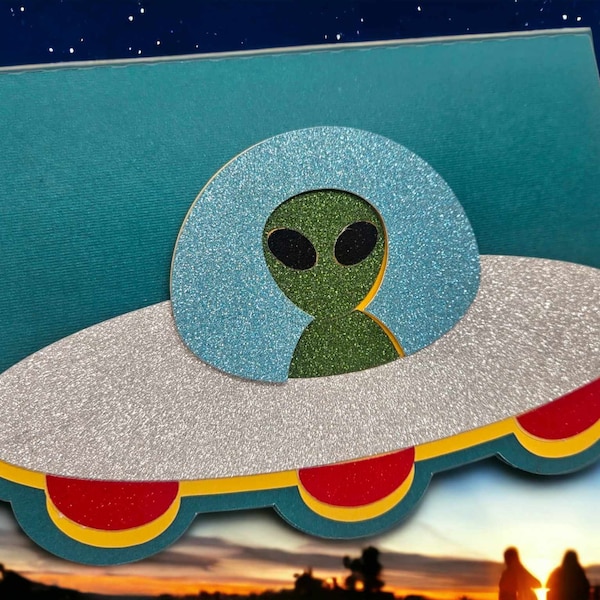 Alien Card - Etsy