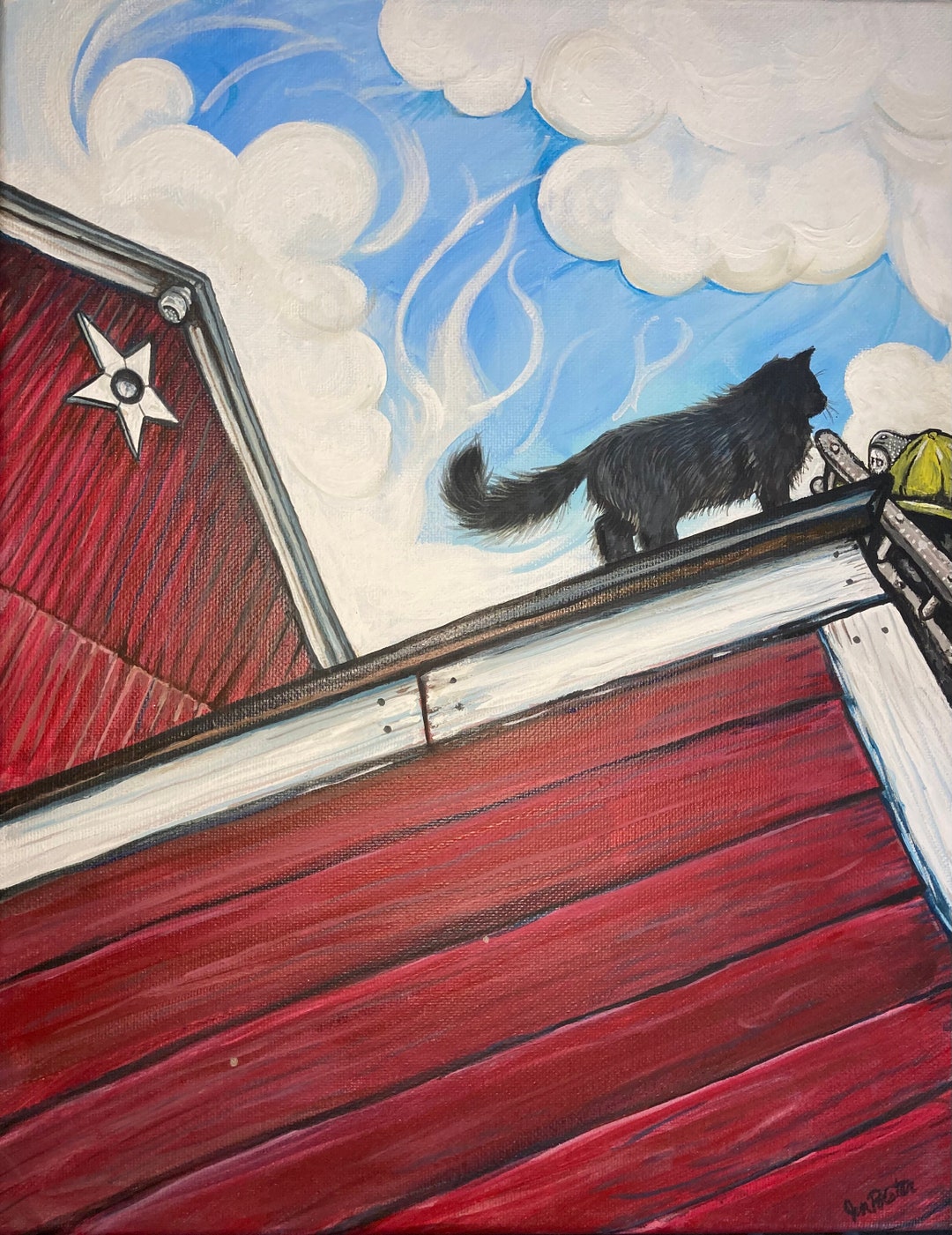 Smores, Door County Fire Company, Poster Art, Jen Polster, the Spotted Pony Art Studio, Wagon ...