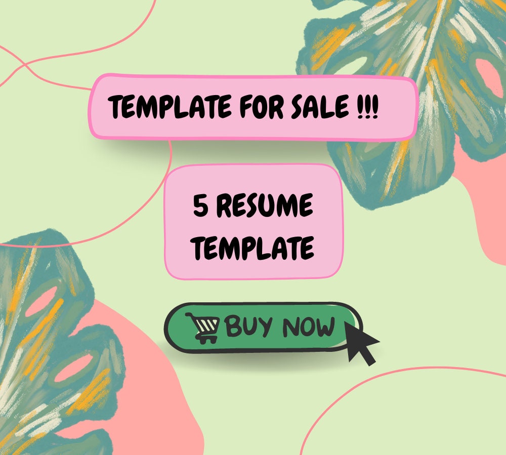 RESUME TEMPLATE AESTHETIC - Etsy