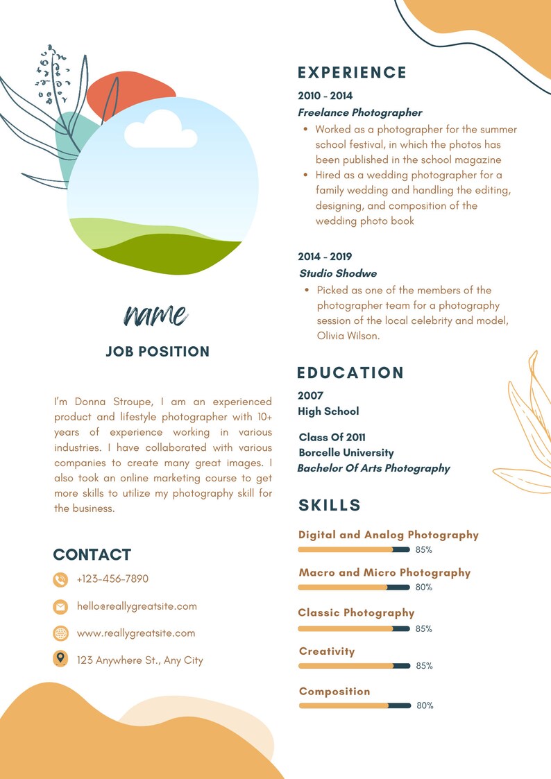 RESUME TEMPLATE AESTHETIC - Etsy