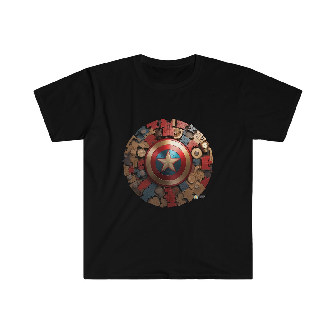 Superhero Puzzle: Unleash the Power of Captain America Boom - Etsy