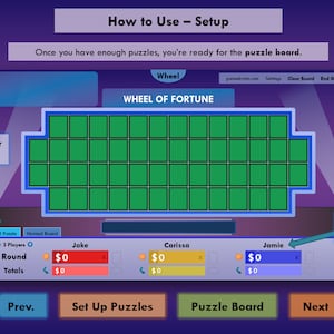 Wheel of Fortune Powerpoint Template - Etsy