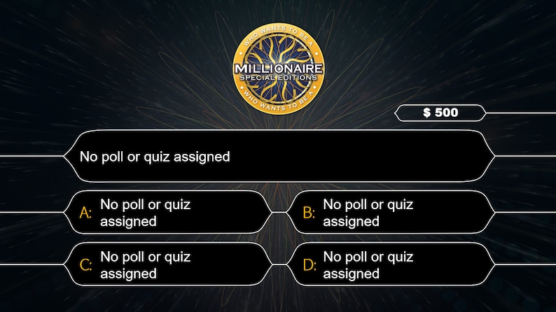 Who Want to Be a Millionaire Powerpoint Template - Etsy