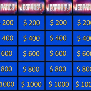 Jeopardy Powerpoint Template Game Show - Etsy