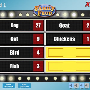 Family Feud Gameshow Powerpoint Template - Etsy