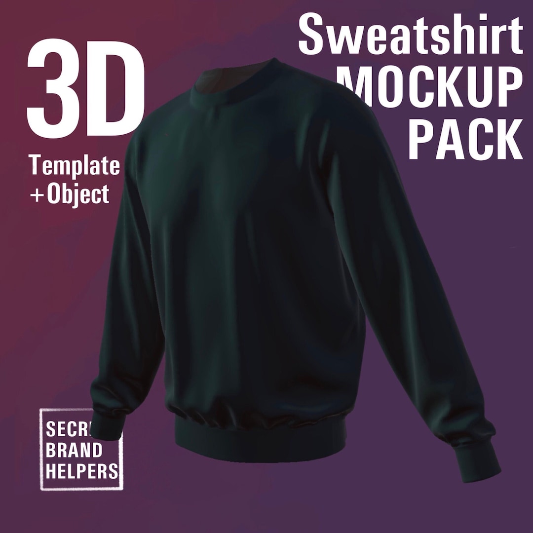 3D SWEATSHIRT MOCK-UP, 3D Clothing Mockup, Realistic Mockup Clothes - Etsy