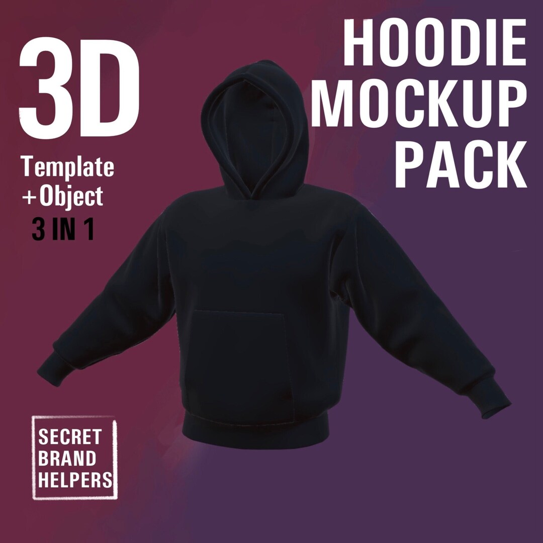3D HOODIE MOCKUP, 3D Clothing Mockup, Realistic Mockup Clothes - Etsy