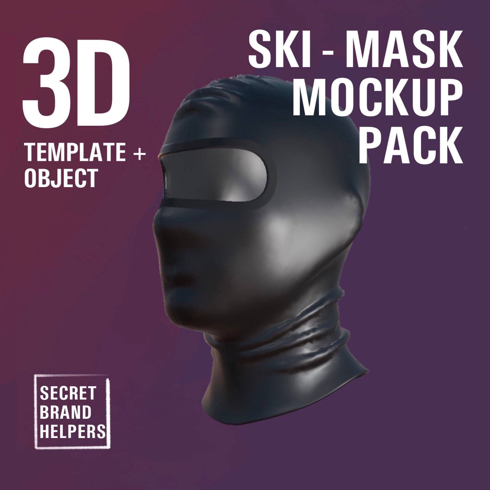 3D SKI-MASK MOCKUP, 3D Clothing Mockup, Realistic Mockup Clothes - Etsy