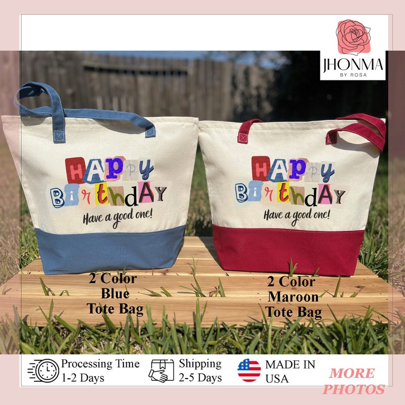 Happy Birthday Tote Bag - Etsy