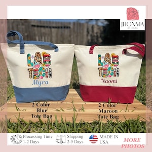 Personalized Lab Tech Gift , Lab Week 2024 Tote, Medical Lab Science ...