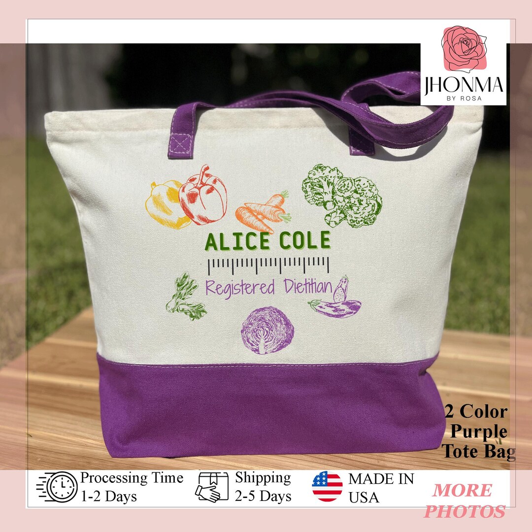 Dietitian Graduation Tote Bag, Custom Dietician Gift, Nutritionist ...