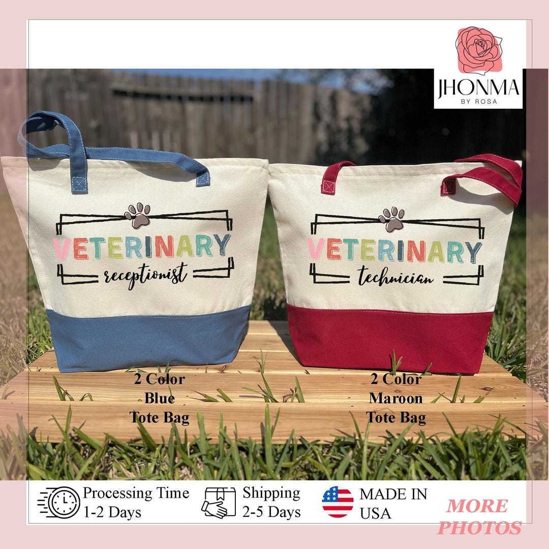 Personalized Vet Crew Tote Bag, Vet Tote Bag, Gift for Veterinary ...