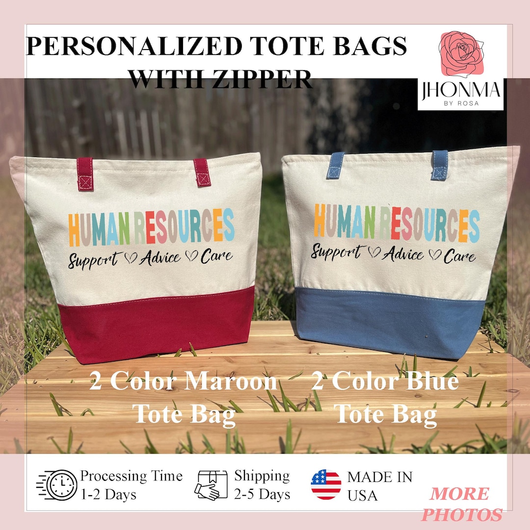 Personalized Human Resources Tote Bag, HR Gifts, Human Resources Bag ...