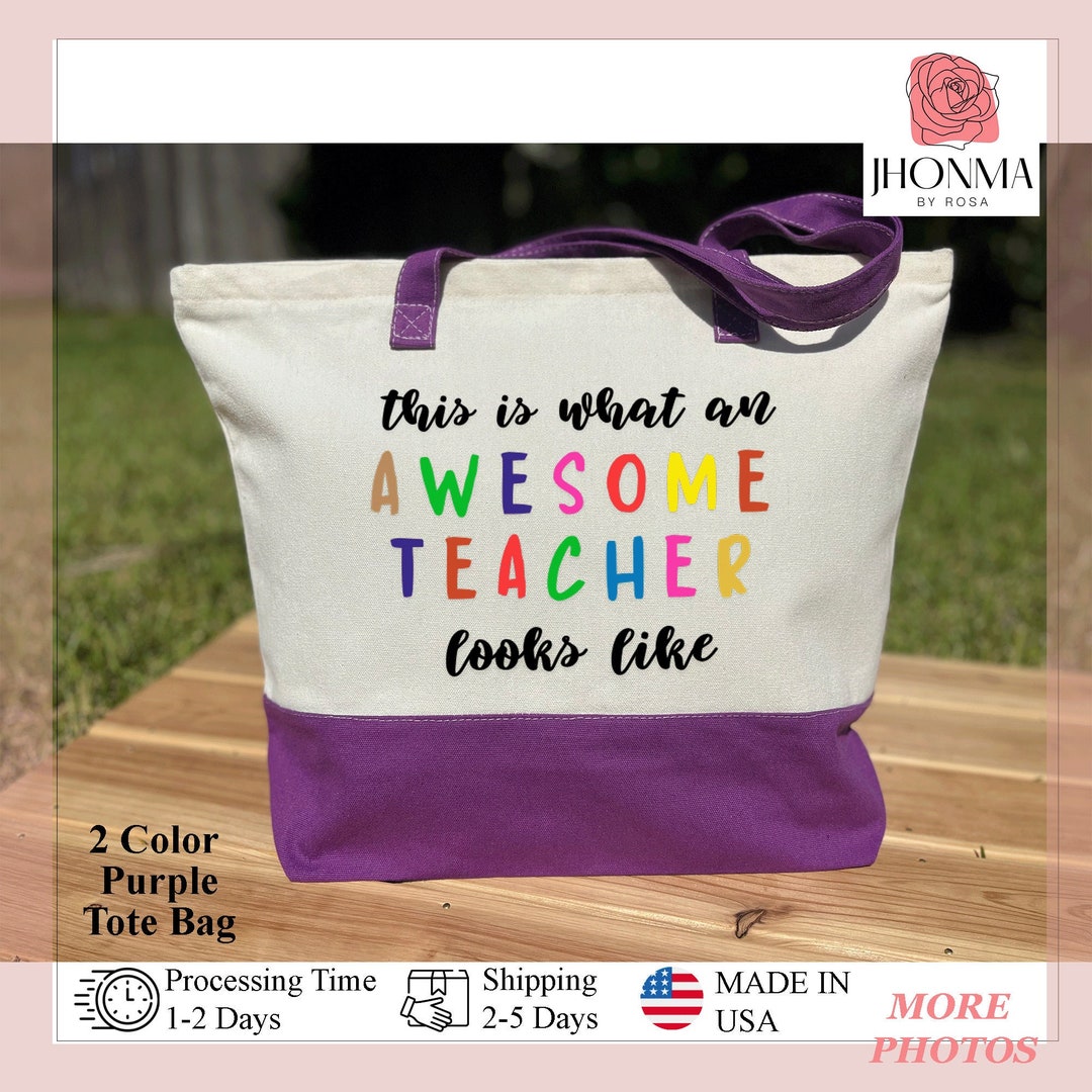 Teacher Back to School Gift, Awesome Teacher Bag, Teacher Bag With ...