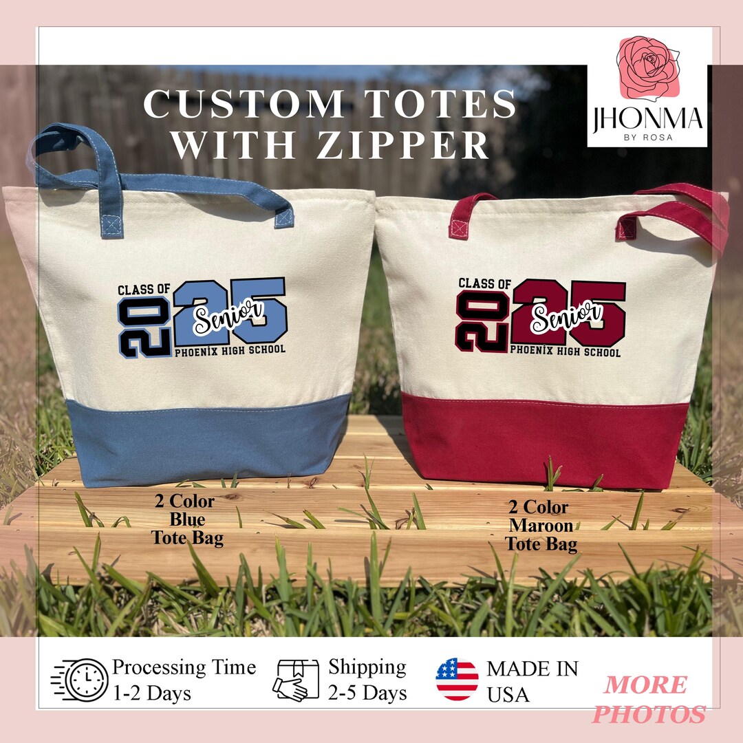 Custom Class of 2025 Tote Bag, Senior 2025 Squad Bag, Back to School ...