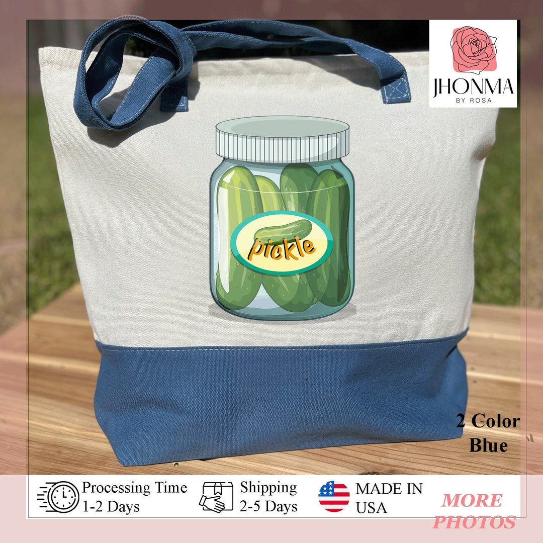 Pickle Jar Tote Bag, Funny Grocery Bag Gift, Pickle Lover Gift, Old ...