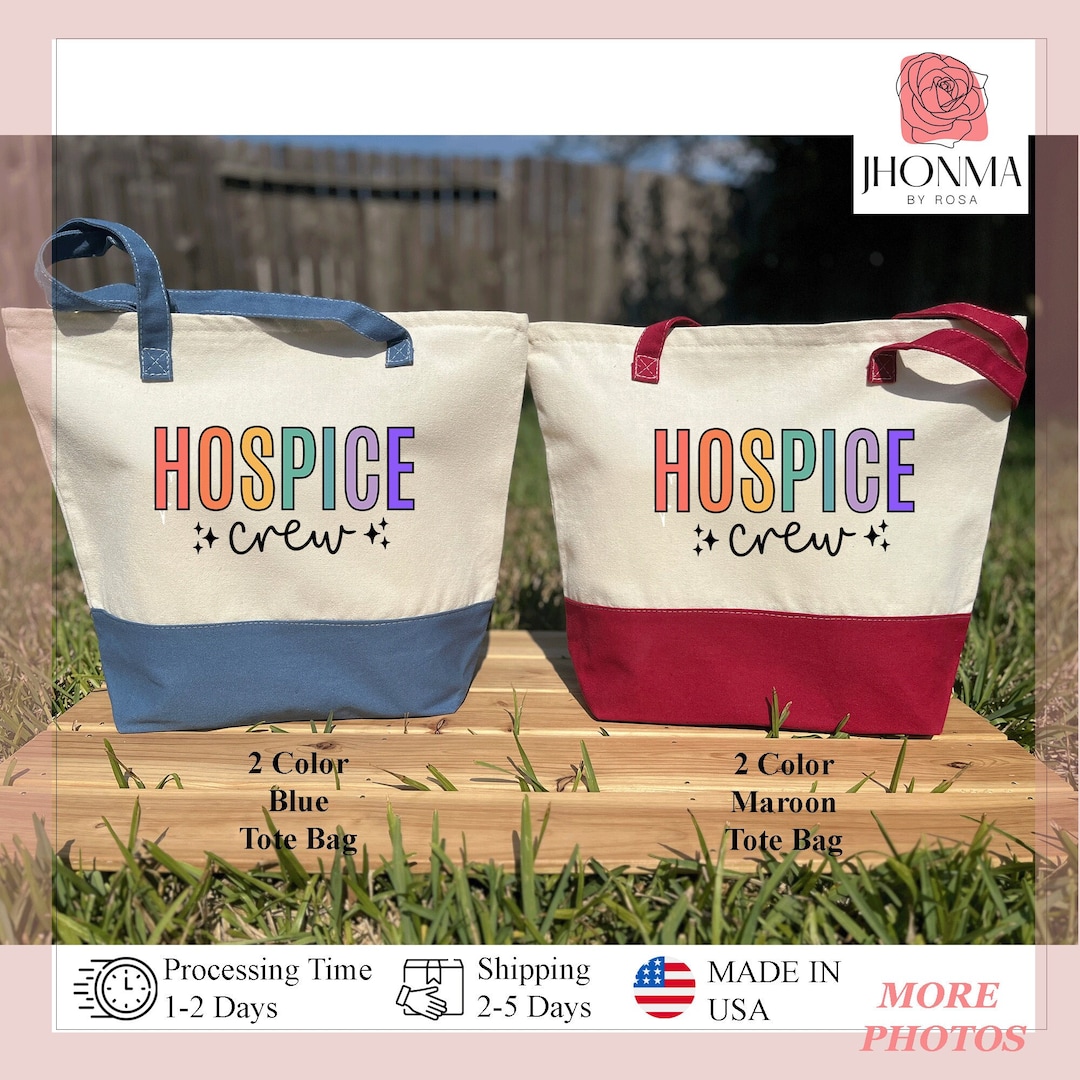 Personalized Hospice Crew Tote Bag, Custom Hospice Nurse Gift, Hospice ...