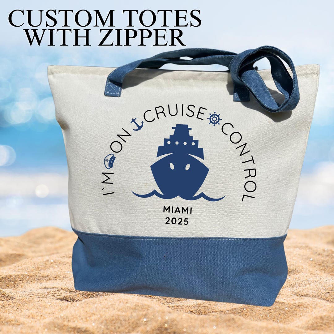 I'm on Cruise Control Tote Bag, Cruise Squad Totes, Cruise Vacation ...