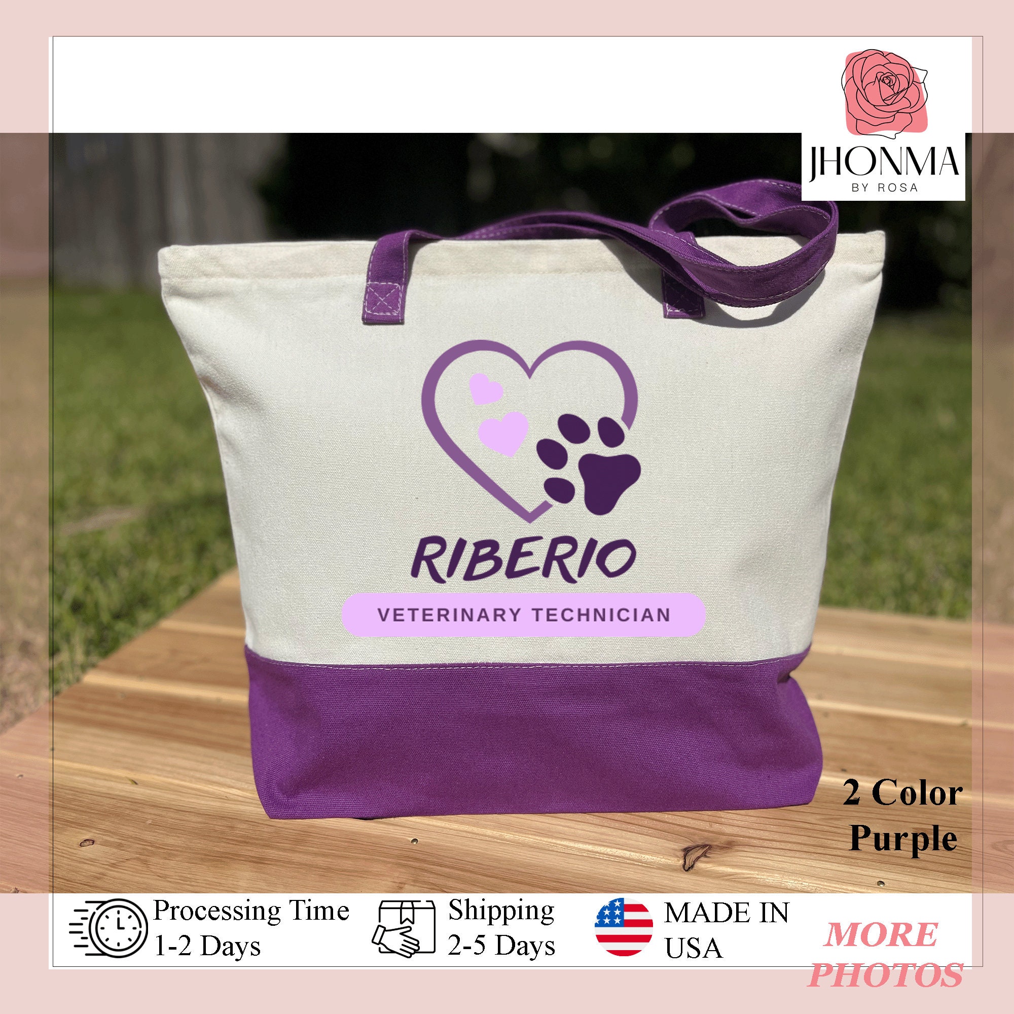 Personalized Vet Tech Tote Bag Vet Tote Bag Gift for - Etsy